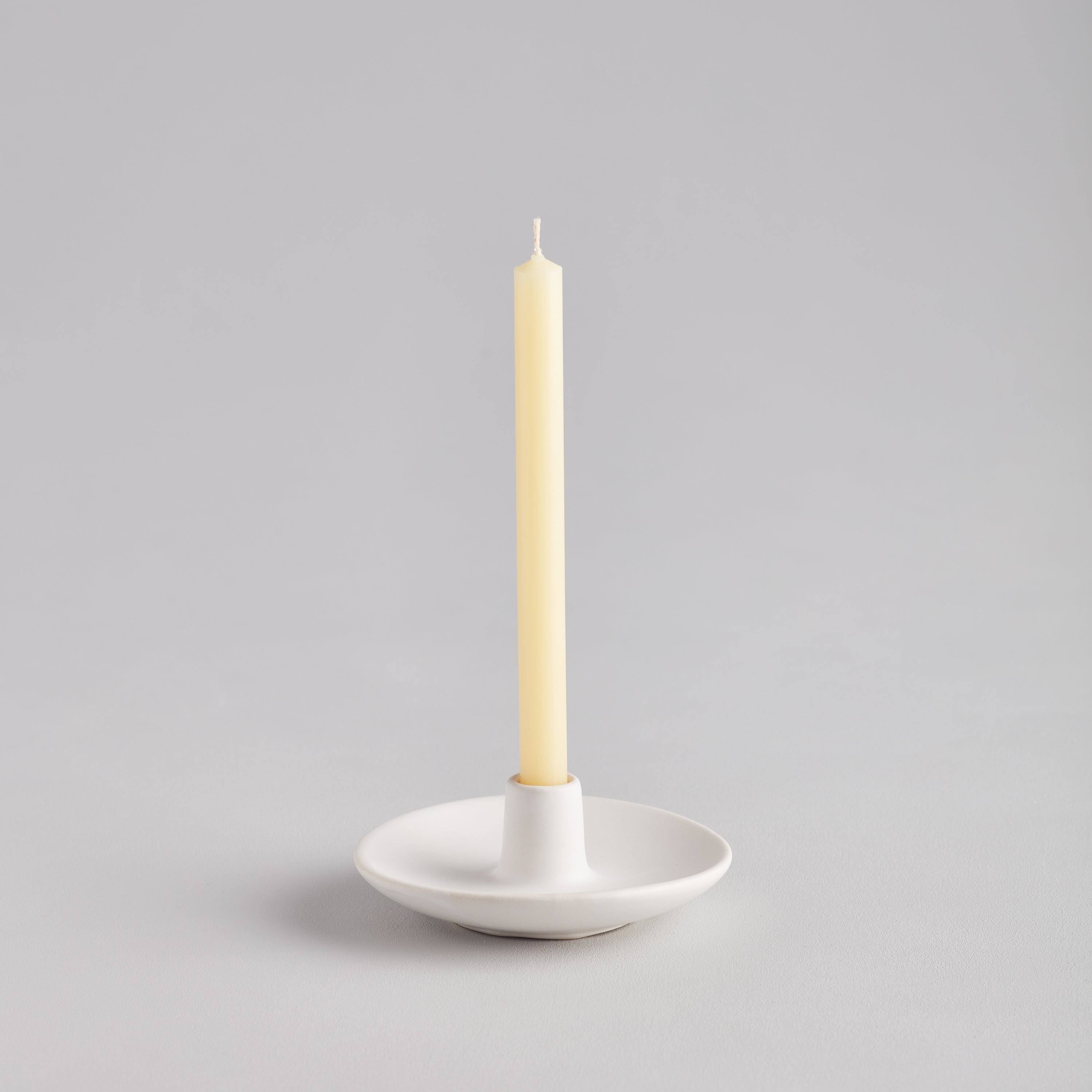 Matte White Mini Candle holder – Snapdragon Edinburgh